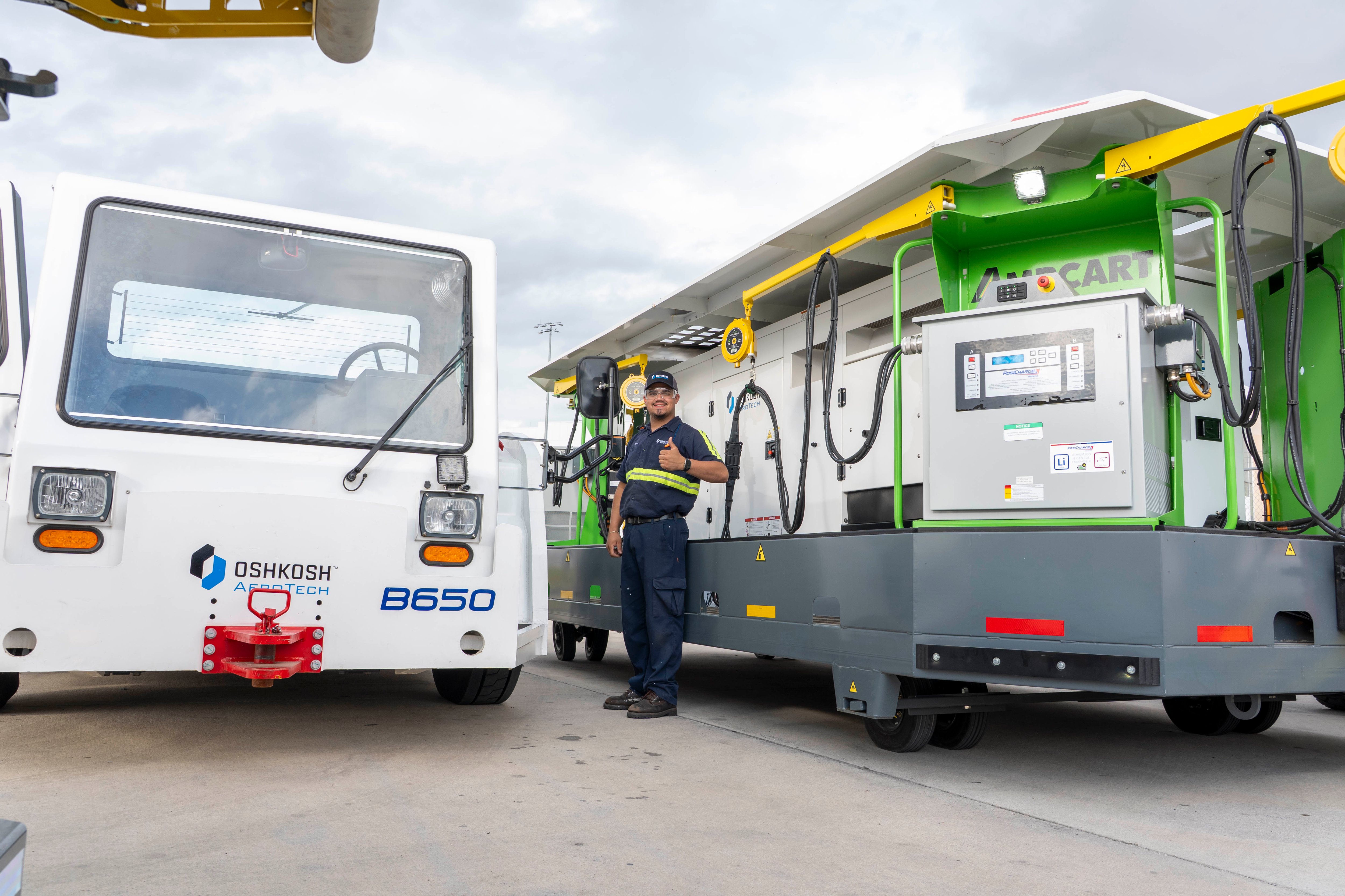 AmpCart: Mobile Electric GSE Charging Solution - Oshkosh AeroTech